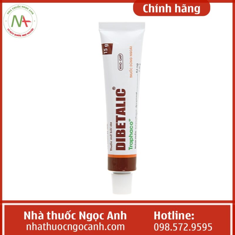 Thuốc Dibetalic 15g có bôi lên mặt được không, giá bao nhiêu, mua ở đâu