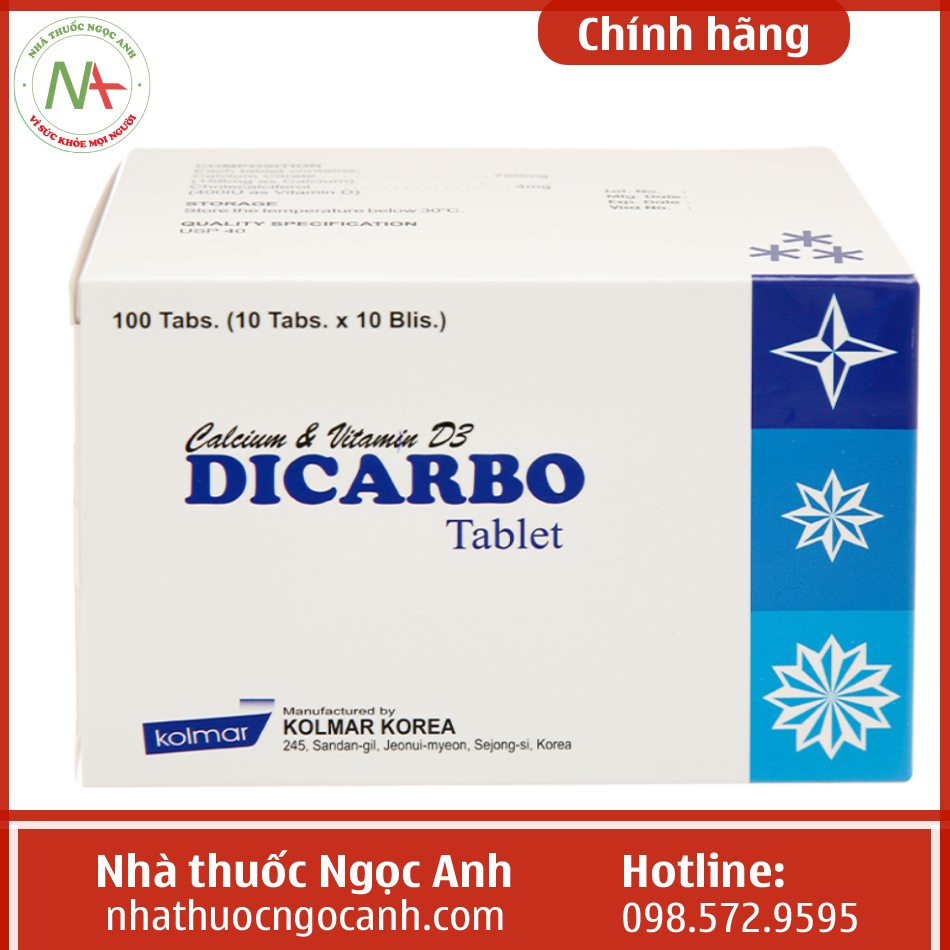 Thuốc Dicarbo Tablet là thuốc gì, giá bao nhiêu, mua ở đâu?