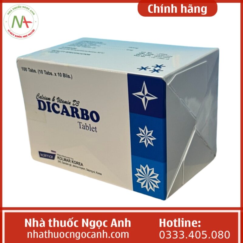 Thuốc Dicarbo Tablet 750mg là thuốc gì, giá bao nhiêu, mua ở đâu