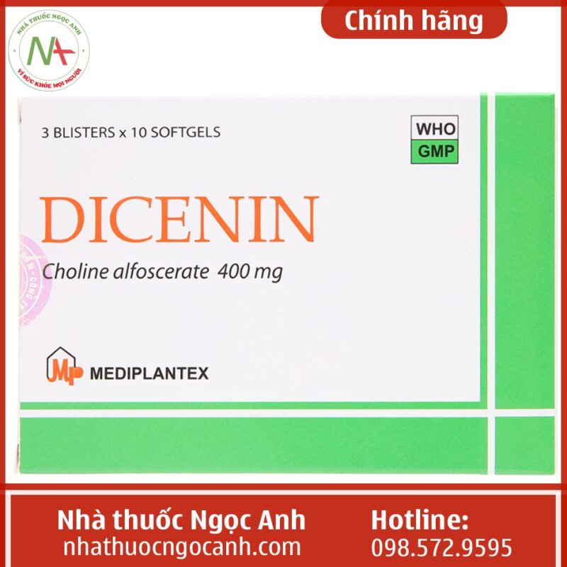Thuốc Dicenin 400mg có tác dụng gì, giá bao nhiêu, mua ở đâu?