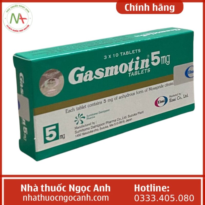 Thuốc Gasmotin 5mg có dùng cho phụ nữ có thai không, giá bao nhiêu, mua ...