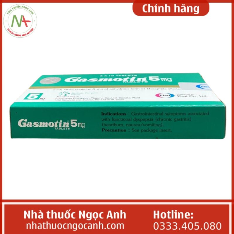 Thuốc Gasmotin 5mg có dùng cho phụ nữ có thai không, giá bao nhiêu, mua ...