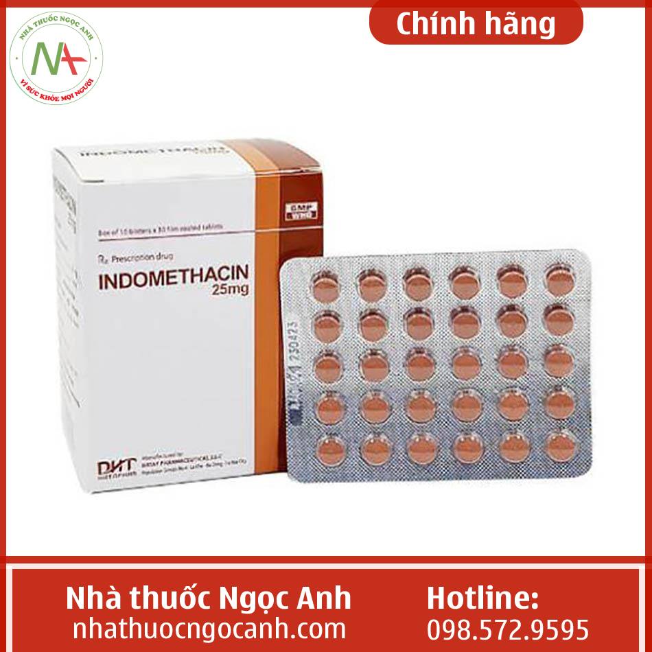 Thuốc Indomethacin 25mg Hataphar mua ở đâu, giá bao nhiêu?