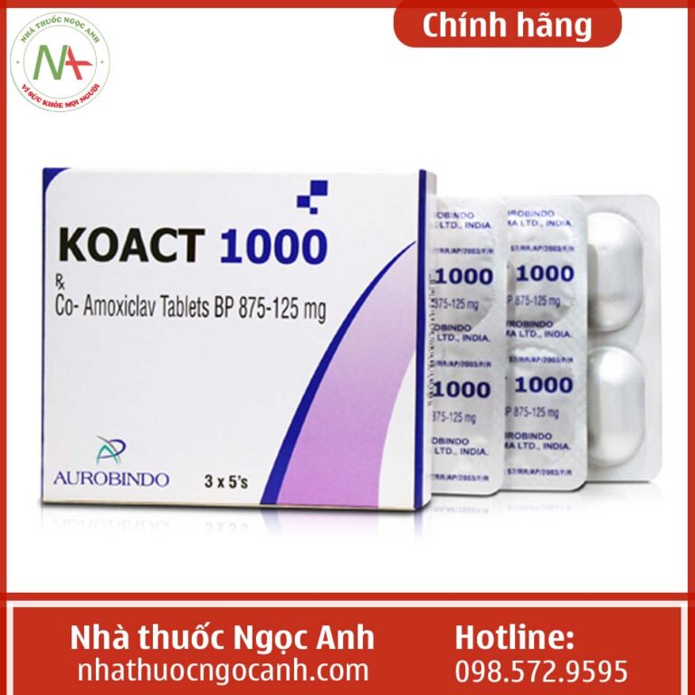 Thuốc Koact 1000 (825/125) là thuốc gì, giá bao nhiêu, mua ở đâu