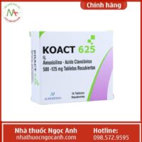 Thuốc Koact 625 là thuốc gì, giá bao nhiêu, mua ở đâu, có tác dụng gì?