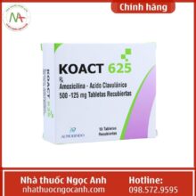 Thuốc Koact 625 là thuốc gì, giá bao nhiêu, mua ở đâu, có tác dụng gì?