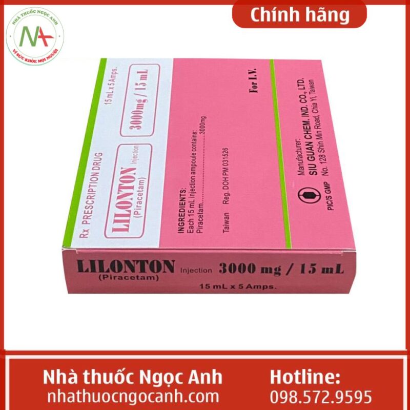 Thuốc Lilonton injection 3000mg/15ml mua ở đâu, giá bao nhiêu?