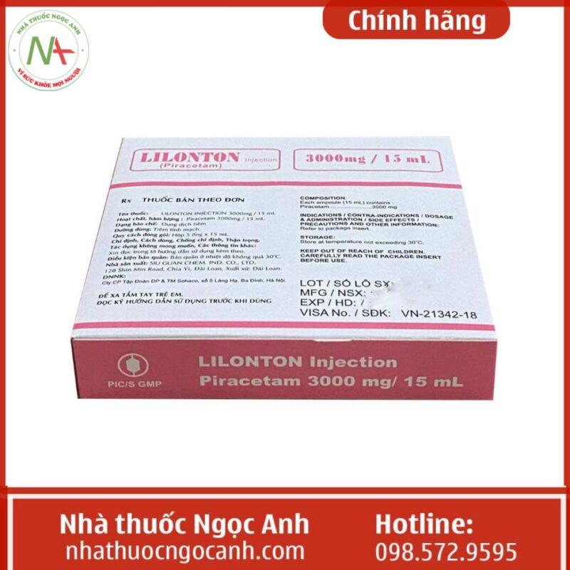 Thuốc Lilonton injection 3000mg/15ml mua ở đâu, giá bao nhiêu?
