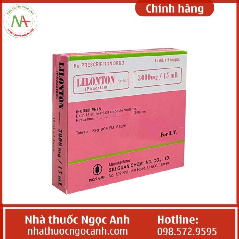 Thuốc Lilonton injection 3000mg/15ml mua ở đâu, giá bao nhiêu?