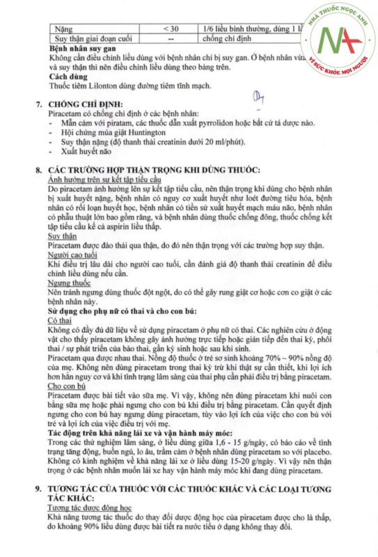 Thuốc Lilonton injection 3000mg/15ml mua ở đâu, giá bao nhiêu?