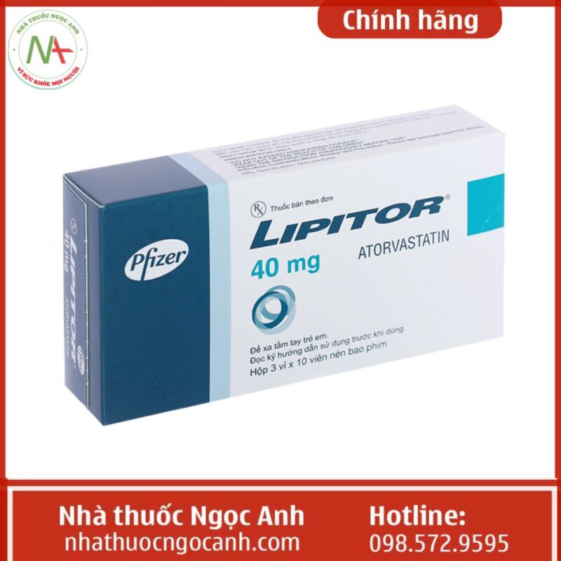 Thuốc Lipitor 40mg có tác dụng gì, mua ở đâu, giá bao nhiêu?