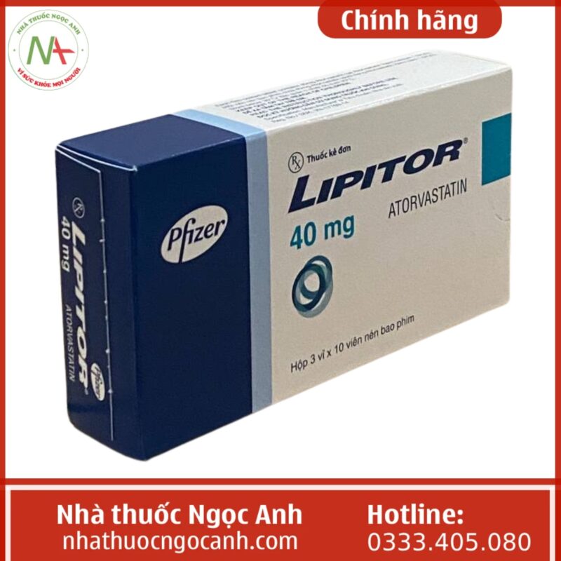 Thuốc Lipitor 40mg là thuốc gì, có tác dụng gì, mua ở đâu, giá bao nhiêu?
