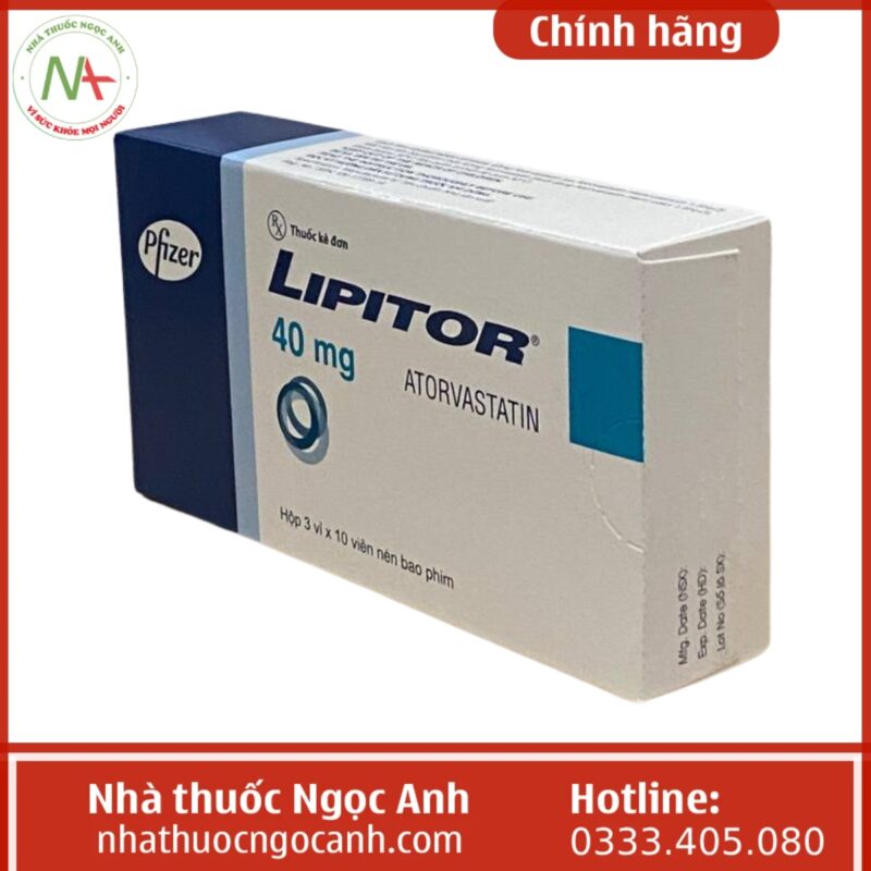 Thuốc Lipitor 40mg là thuốc gì, có tác dụng gì, mua ở đâu, giá bao nhiêu?