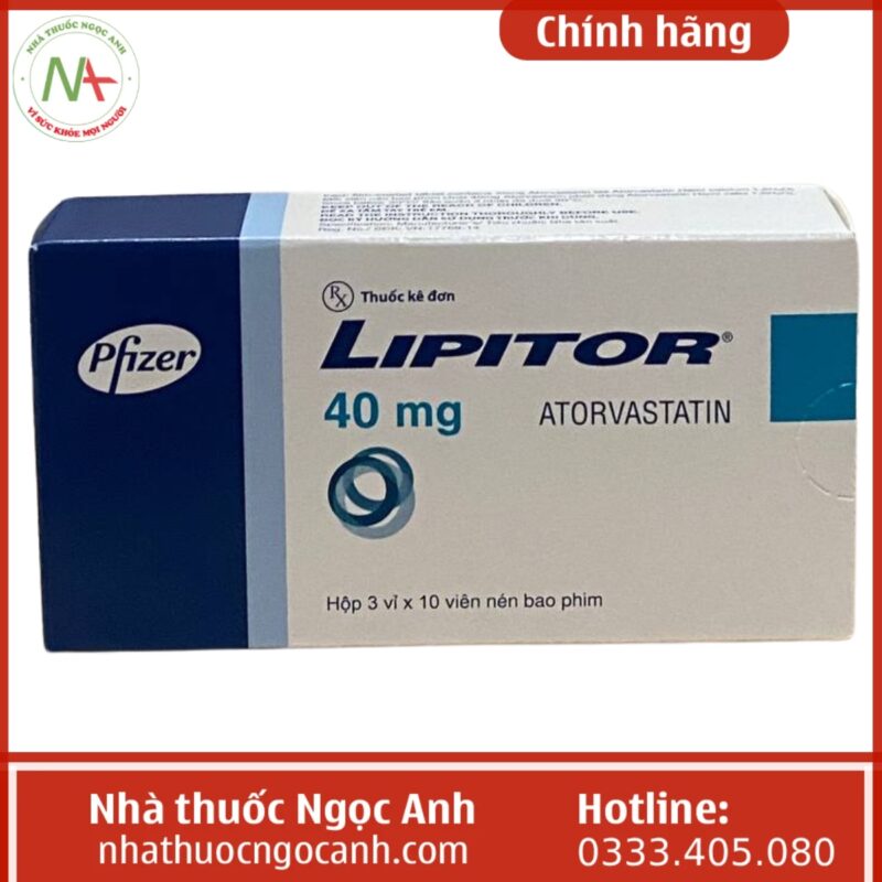 Thuốc Lipitor 40mg là thuốc gì, có tác dụng gì, mua ở đâu, giá bao nhiêu?