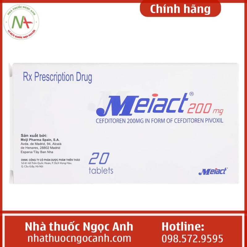 Thuốc Meiact 200mg là thuốc gì, liều trẻ em, giá bao nhiêu, mua ở đâu?