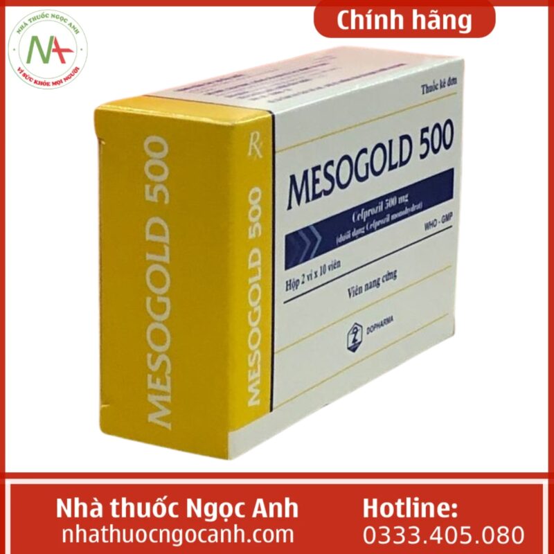 Thuốc Mesogold 500 mg Dopharma là thuốc gì, giá bao nhiêu, mua ở đâu?