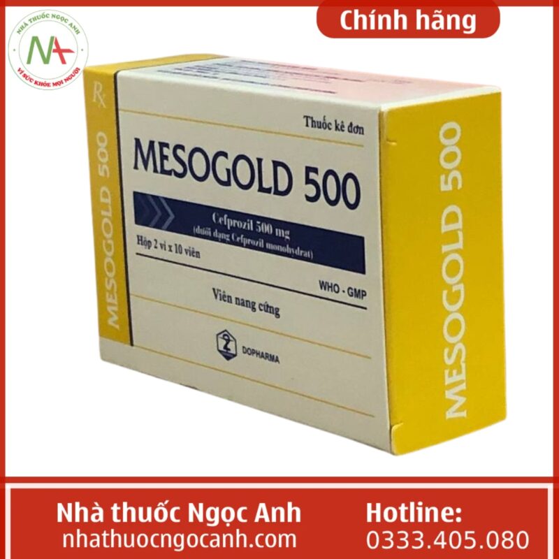 Thuốc Mesogold 500 mg Dopharma là thuốc gì, giá bao nhiêu, mua ở đâu?