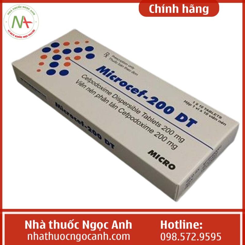 Thuốc Microcef-200 DT có tác dụng gì, giá bao nhiêu, mua ở đâu?