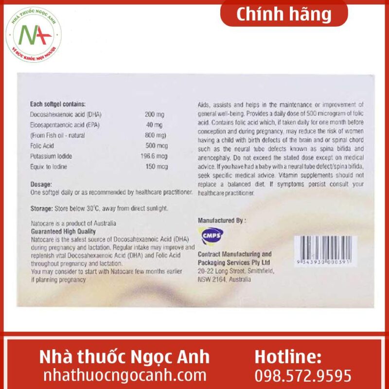 Natocare Plus là thuốc gì, có tác dụng gì, giá bao nhiêu, mua ở đâu?