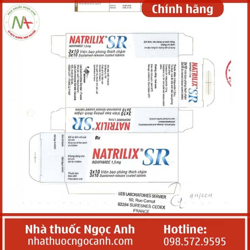 Thuốc Natrilix SR 1.5mg là thuốc gì, giá bao nhiêu, mua ở đâu?
