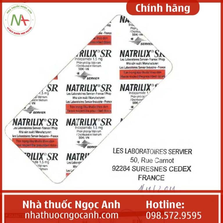 Thuốc Natrilix SR 1.5mg là thuốc gì, giá bao nhiêu, mua ở đâu?