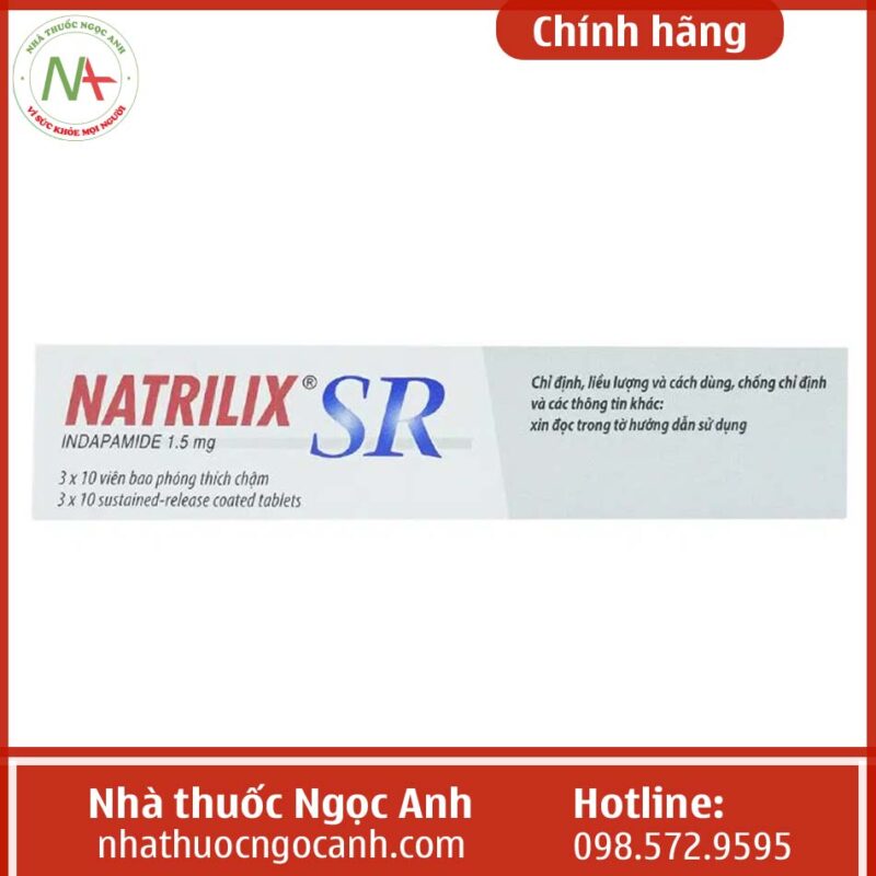 Thuốc Natrilix SR 1.5mg là thuốc gì, giá bao nhiêu, mua ở đâu?