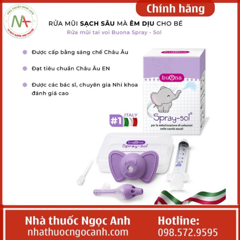 Thuốc xịt mũi Nebial 3% KIT có tốt không, mua ở đâu, giá bao nhiêu
