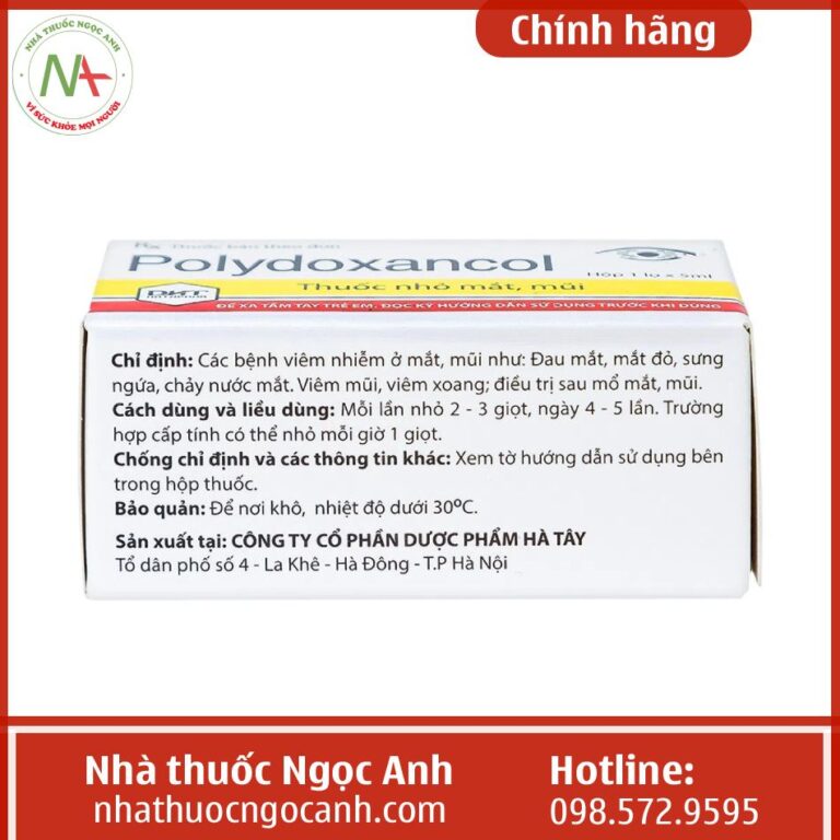 Thuốc Polydoxancol có chứa corticoid không, mua ở đâu, giá bao nhiêu?