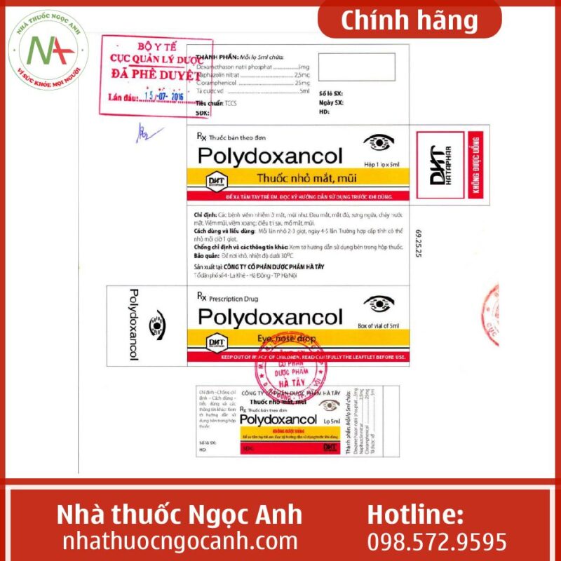 Thuốc Polydoxancol có chứa corticoid không, mua ở đâu, giá bao nhiêu?