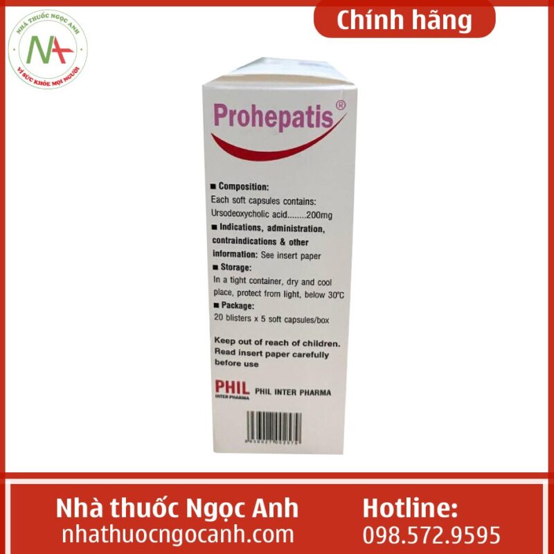Thuốc Prohepatis 200mg tác dụng gì, mua ở đâu, giá bao nhiêu?