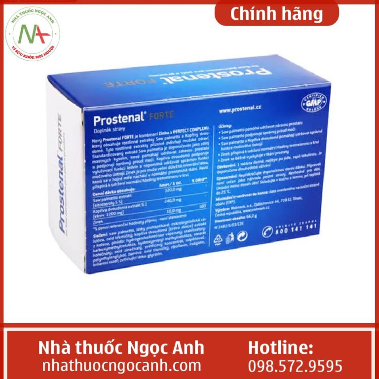 Thuốc Prostenal Forte có tác dụng gì, mua ở đâu, giá bao nhiêu?
