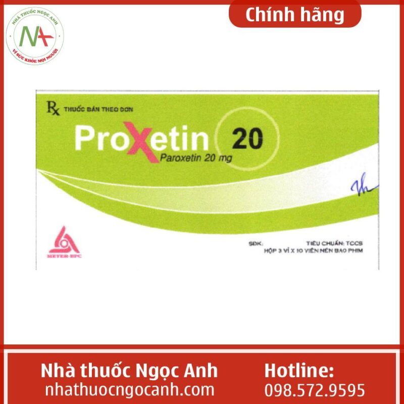 Thuốc Proxetin 20 mg Meyer-BPC là thuốc gì, mua ở đâu, giá bao nhiêu?