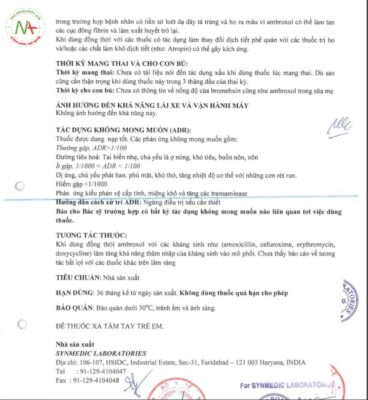 Thuốc Ramol Syrup có tác dụng gì, mua ở đâu, giá bao nhiêu?