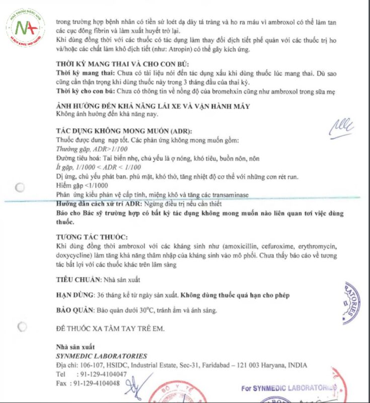 Thuốc Ramol Syrup có tác dụng gì, mua ở đâu, giá bao nhiêu?