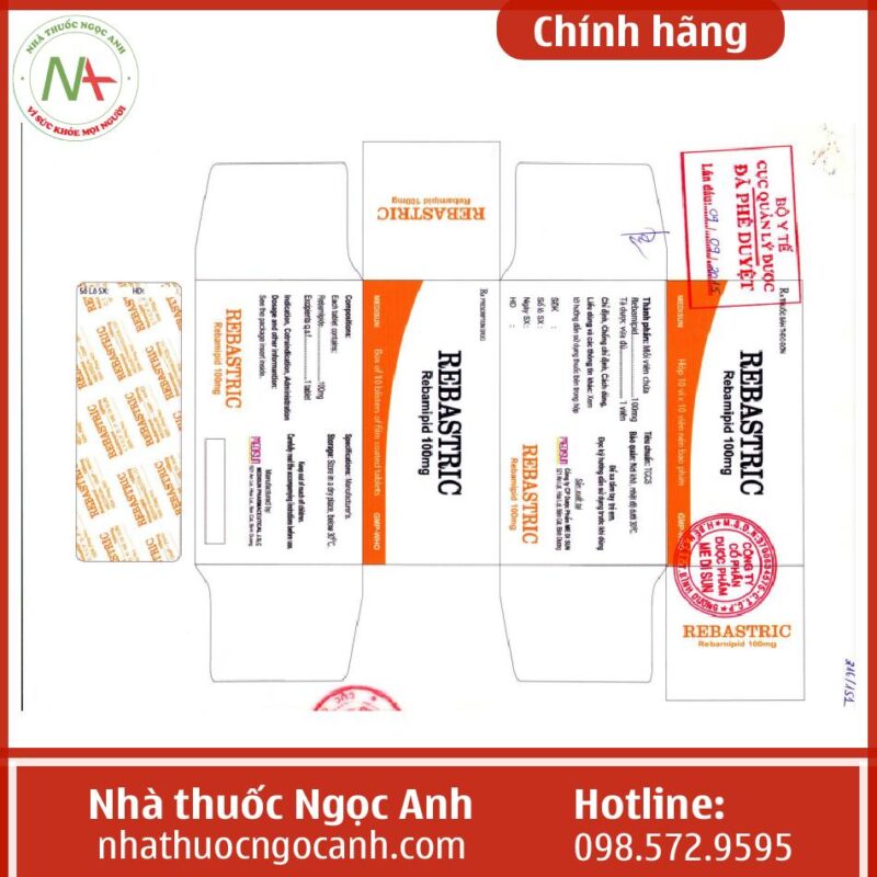 Thuốc Rebastric 100mg có tác dụng gì, mua ở đâu, giá bao nhiêu?