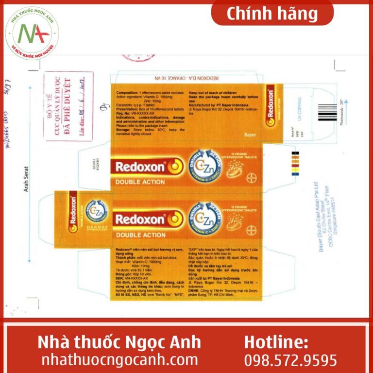 Thuốc Redoxon Double Action là thuốc gì, mua ở đâu, giá bao nhiêu?