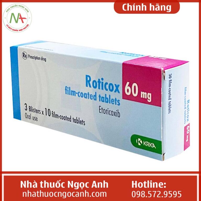 Thuốc Roticox 60mg film-coated tablets giá bao nhiêu, mua ở đâu?