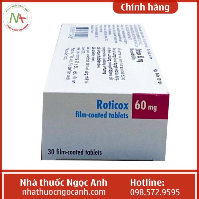 Thuốc Roticox 60mg film-coated tablets giá bao nhiêu, mua ở đâu?