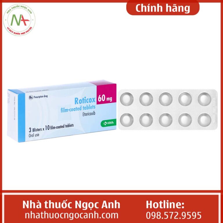 Thuốc Roticox 60mg film-coated tablets giá bao nhiêu, mua ở đâu?