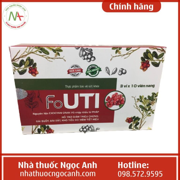 Thuốc FoUTI là thuốc gì, có tác dụng gì, giá bao nhiêu, mua ở đâu