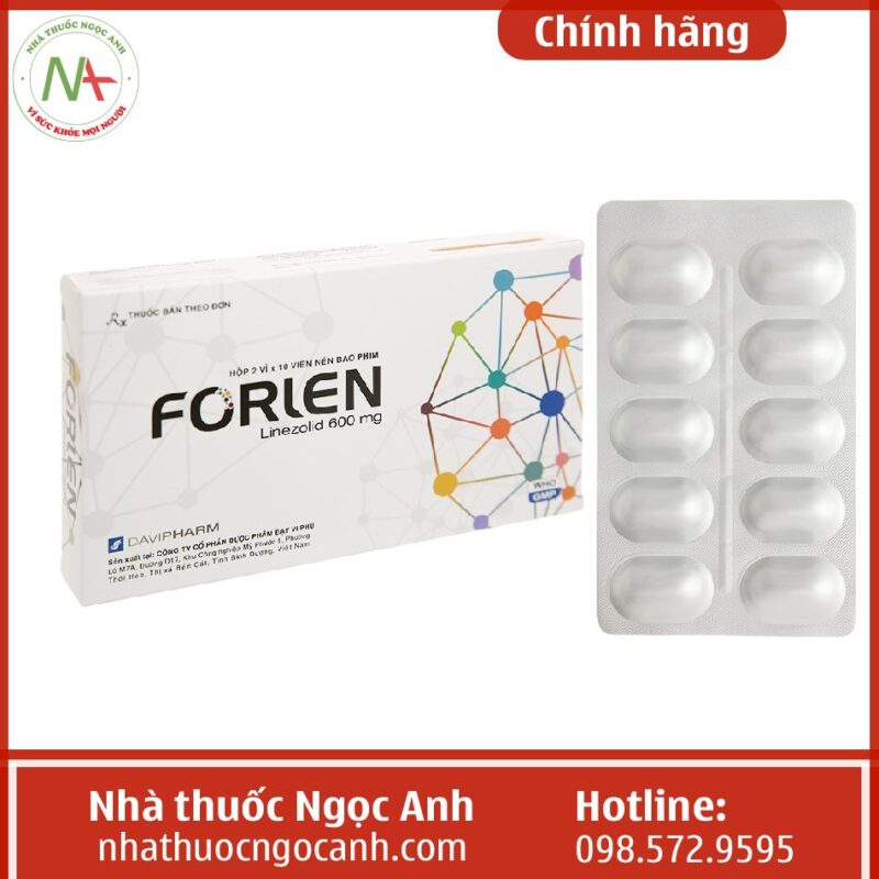 Thuốc Forlen 600mg (2vi x 10vien) là thuốc gì, giá bao nhiêu, mua ở đâu?