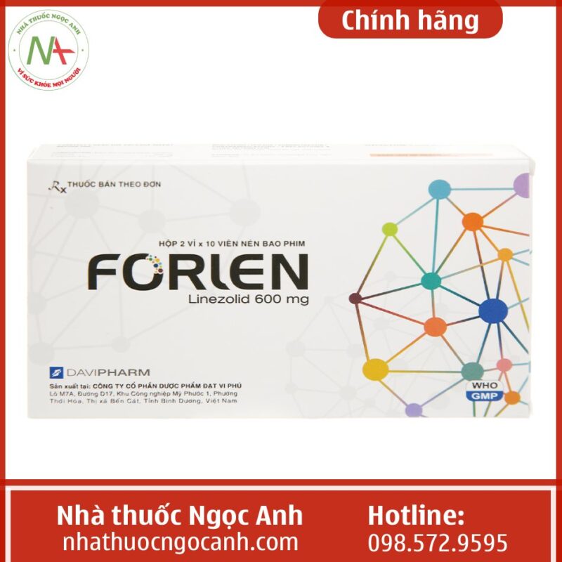 Thuốc Forlen 600mg (2vi x 10vien) là thuốc gì, giá bao nhiêu, mua ở đâu?