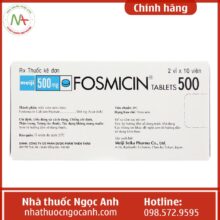 Thuốc Fosmicin Tablets 500 mg là thuốc gì, giá bao nhiêu, mua ở đâu?