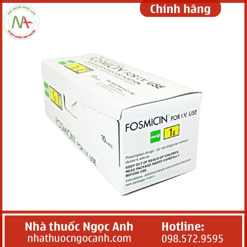 Thuốc Fosmicin for I.V.Use 1g là thuốc gì, giá bao nhiêu, mua ở đâu?