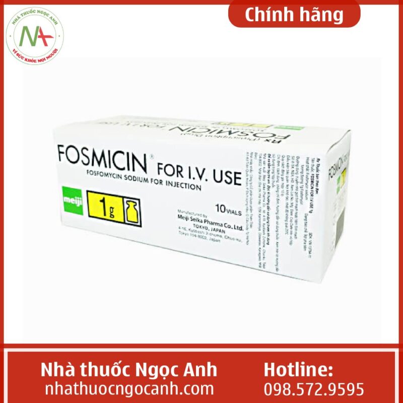 Thuốc Fosmicin for I.V.Use 1g là thuốc gì, giá bao nhiêu, mua ở đâu?