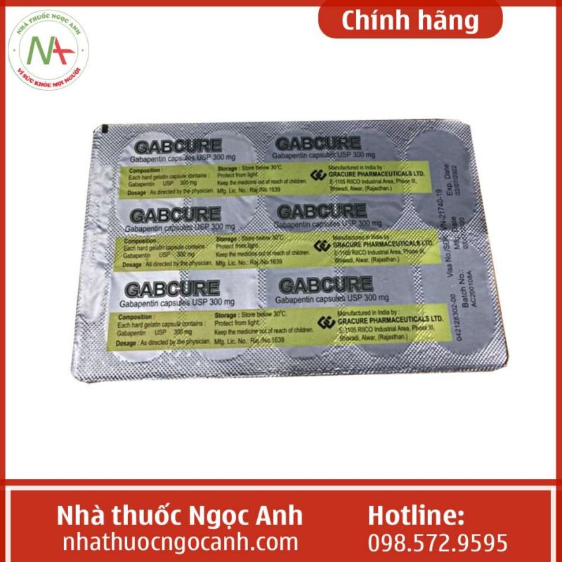 Thuốc Gabcure 300mg có tác dụng gì, giá bao nhiêu, mua ở đâu?