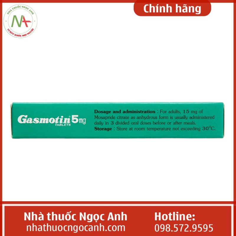 Thuốc Gasmotin 5mg là thuốc gì, giá bao nhiêu, mua ở đâu?