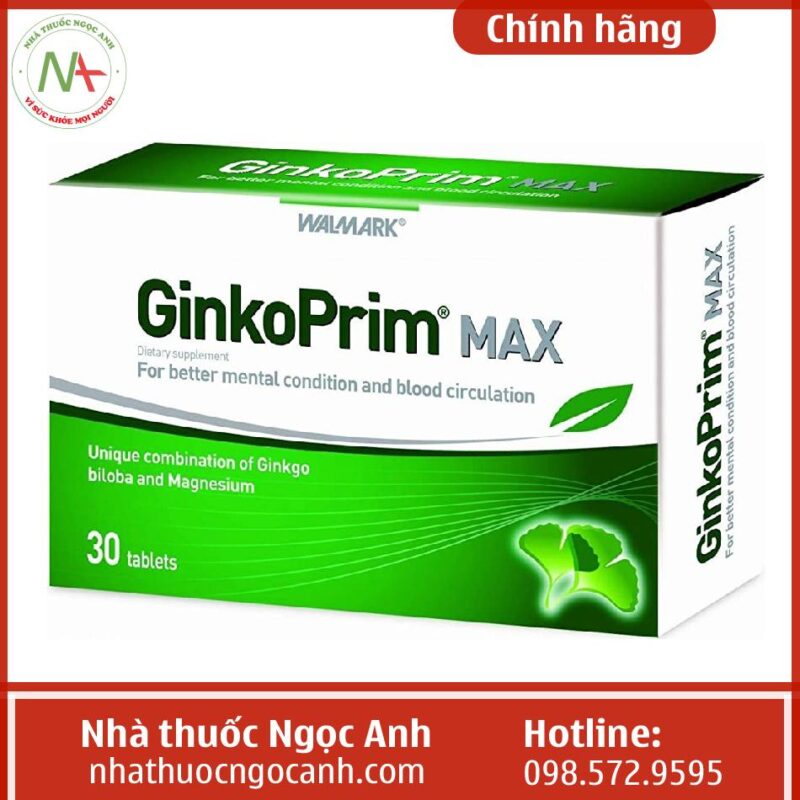GinkoPrim Smart 120mg Walmark (30 viên) giá bao nhiêu, mua ở đâu