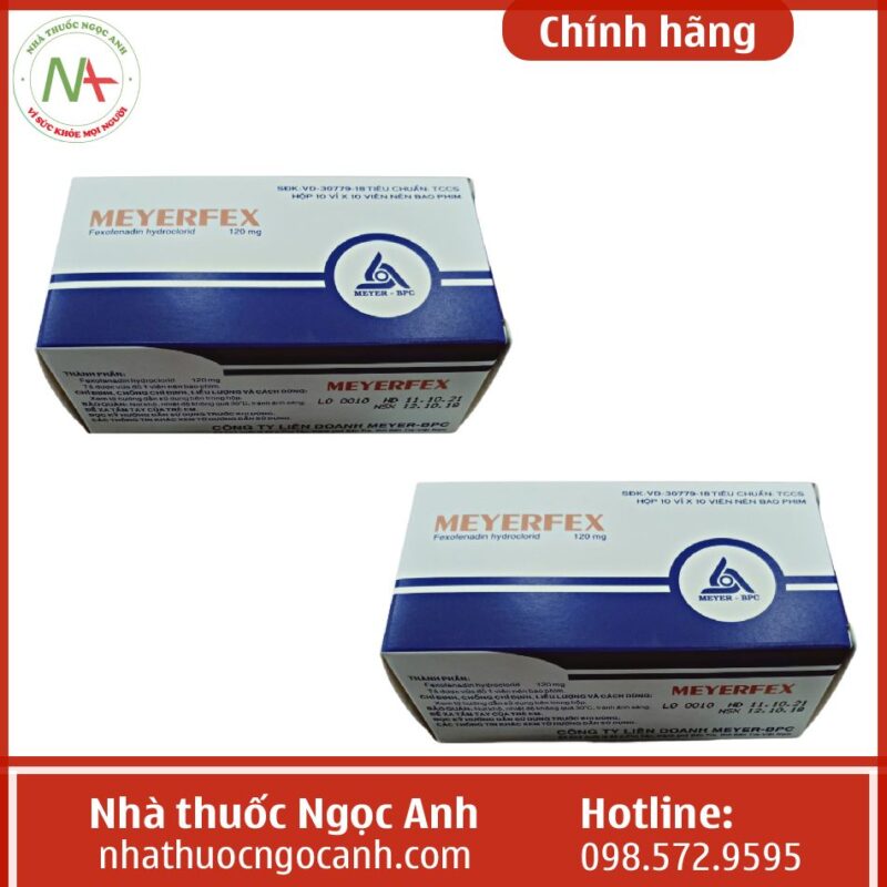 Thuốc Meyerfex 120mg có tác dụng gì, giá bao nhiêu, mua ở đâu?