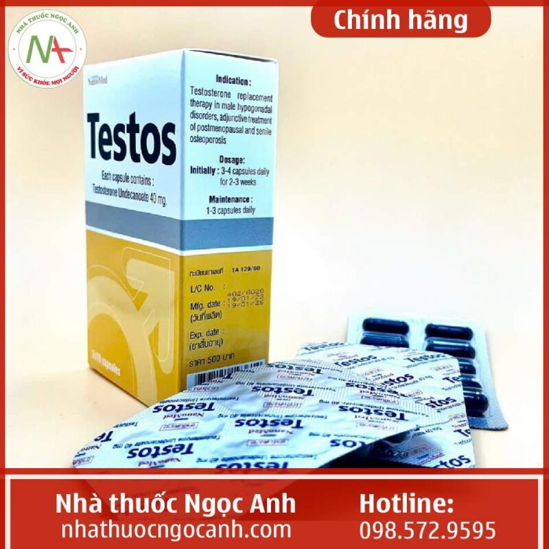 Thuốc Testos 40mg NanoMed là thuốc gì, giá bao nhiêu, mua ở đâu?